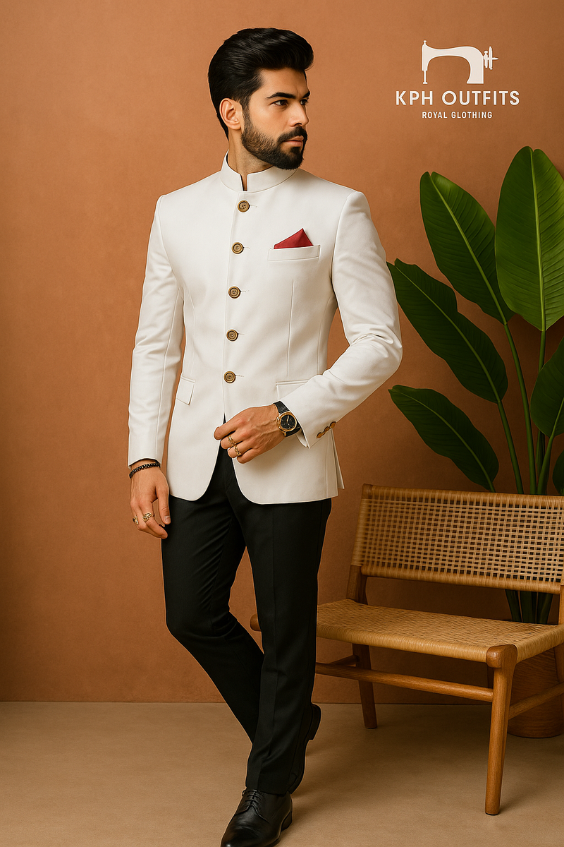 Men's Ivory Royal and Classic Jodhpuri Set – Elegance Redefined by KPH ...