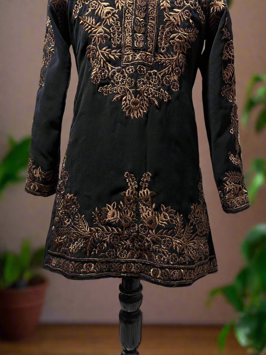 Mayank Chawla Inspired Black Handcrafted Kurta Set | KPH Outfits – Kph ...